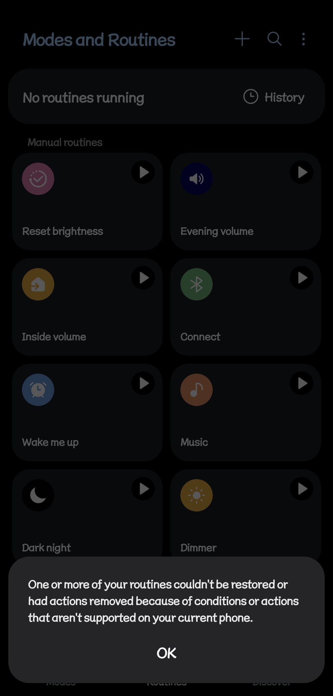 Routines were disabled after updating to OneUI 7 - Samsung Members