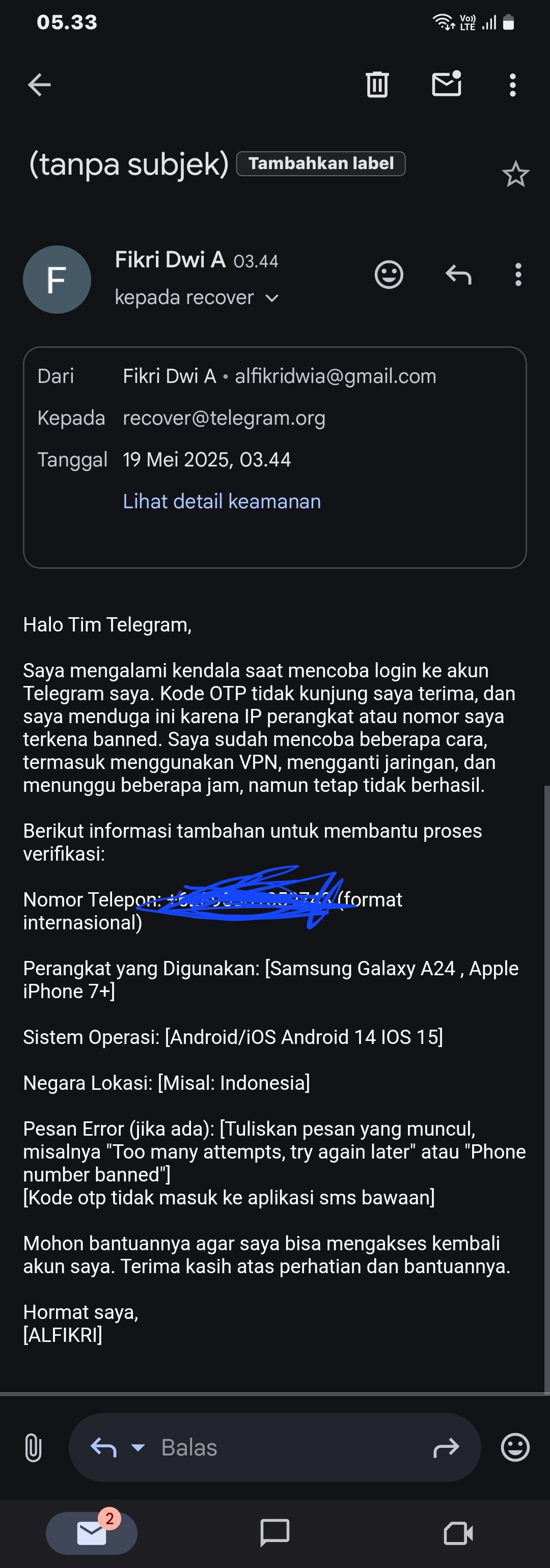 Oot tapi kode otp di device dan nomor yg ipnya ke ... - Samsung Members