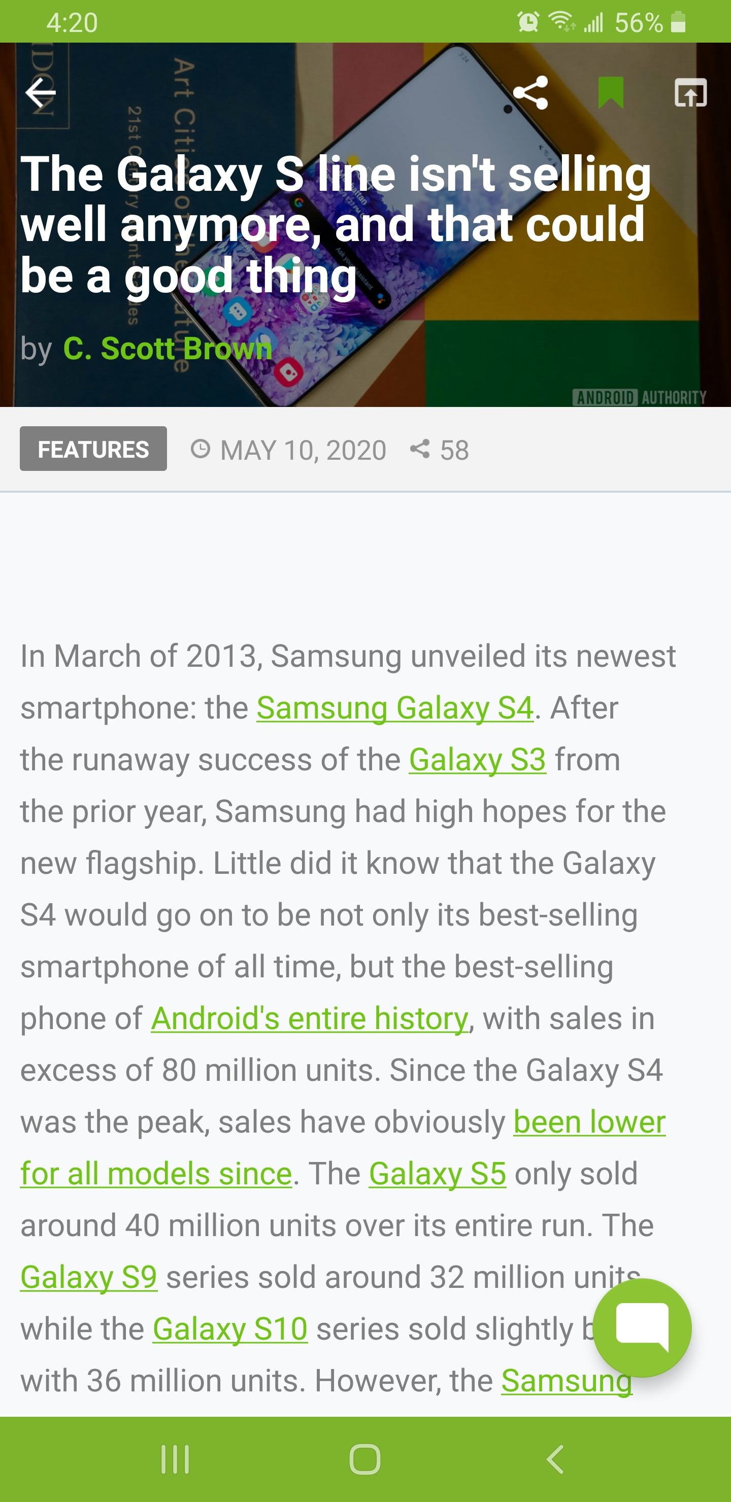 Galaxy S line of devices - Samsung Members