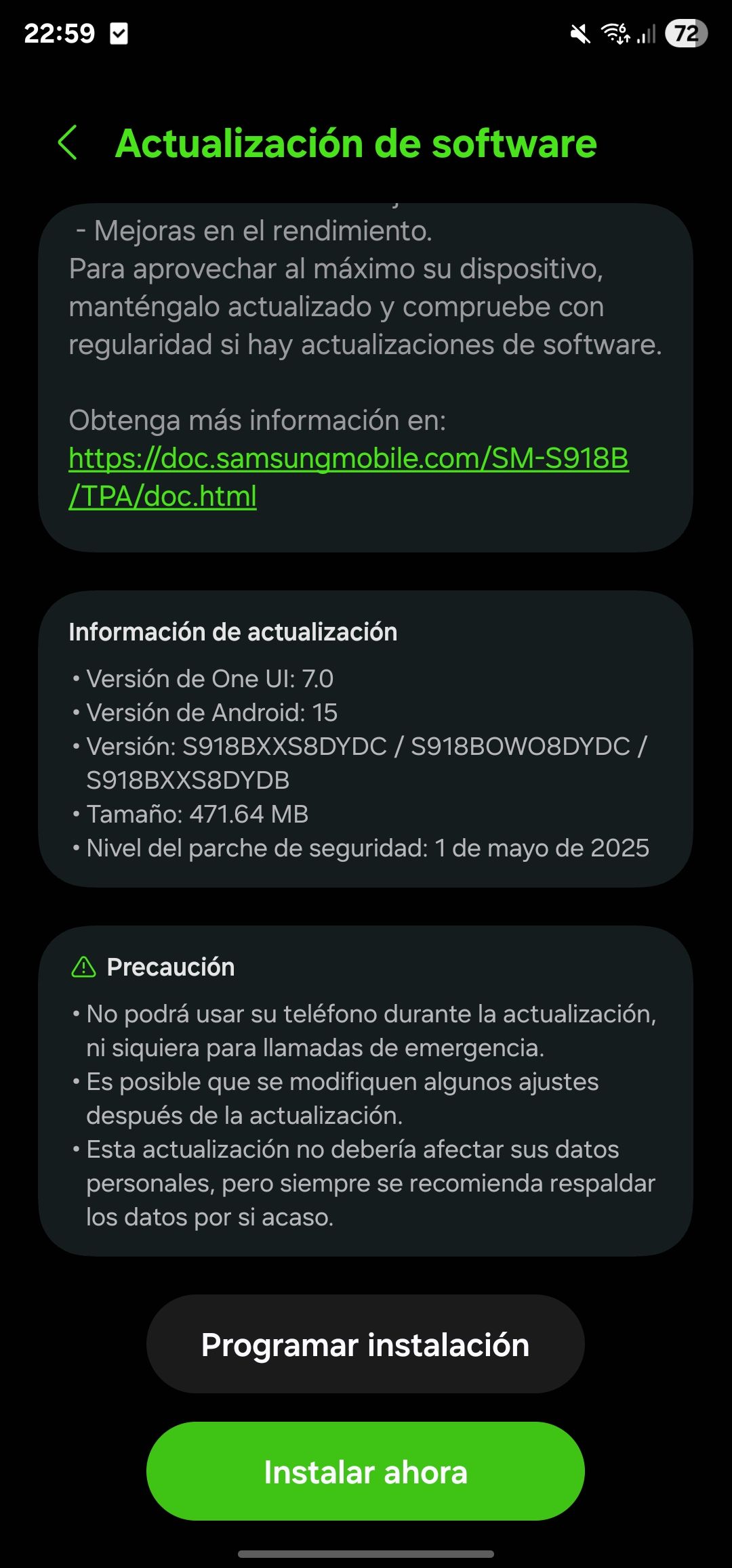 Actualización S23 ULTRA MAYO - Samsung Members