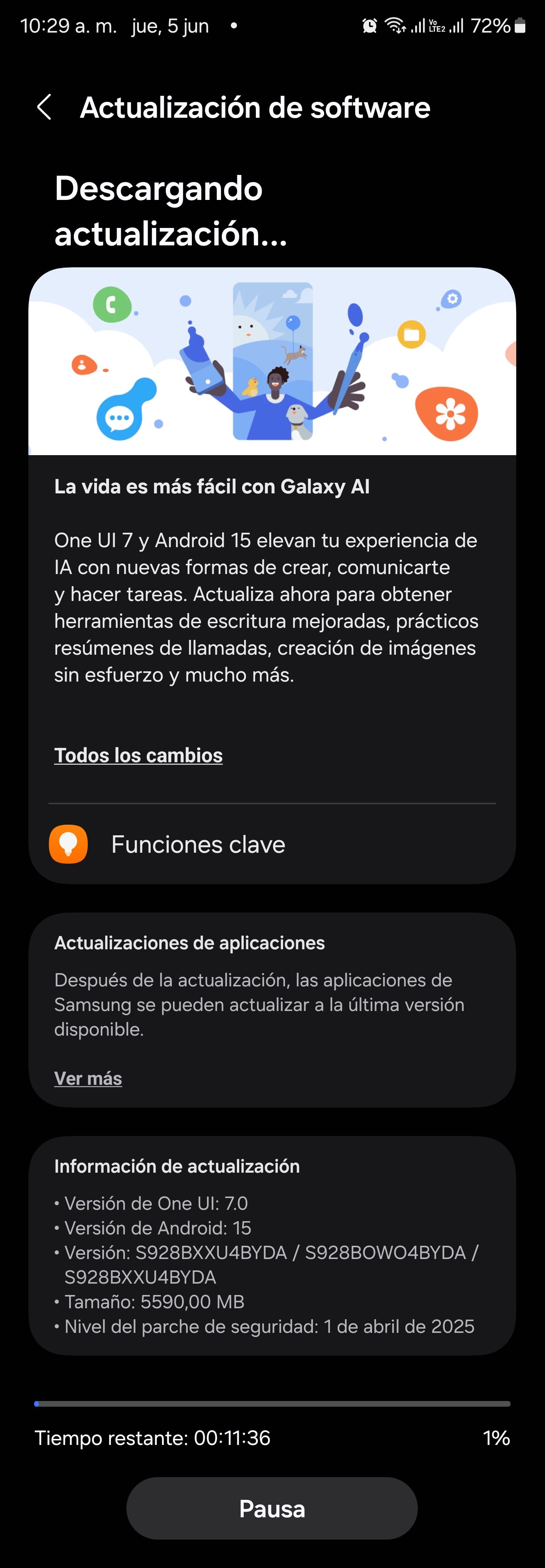 Llego el UI 7 + Android 15 a mi Tab S9 FE - Samsung Members