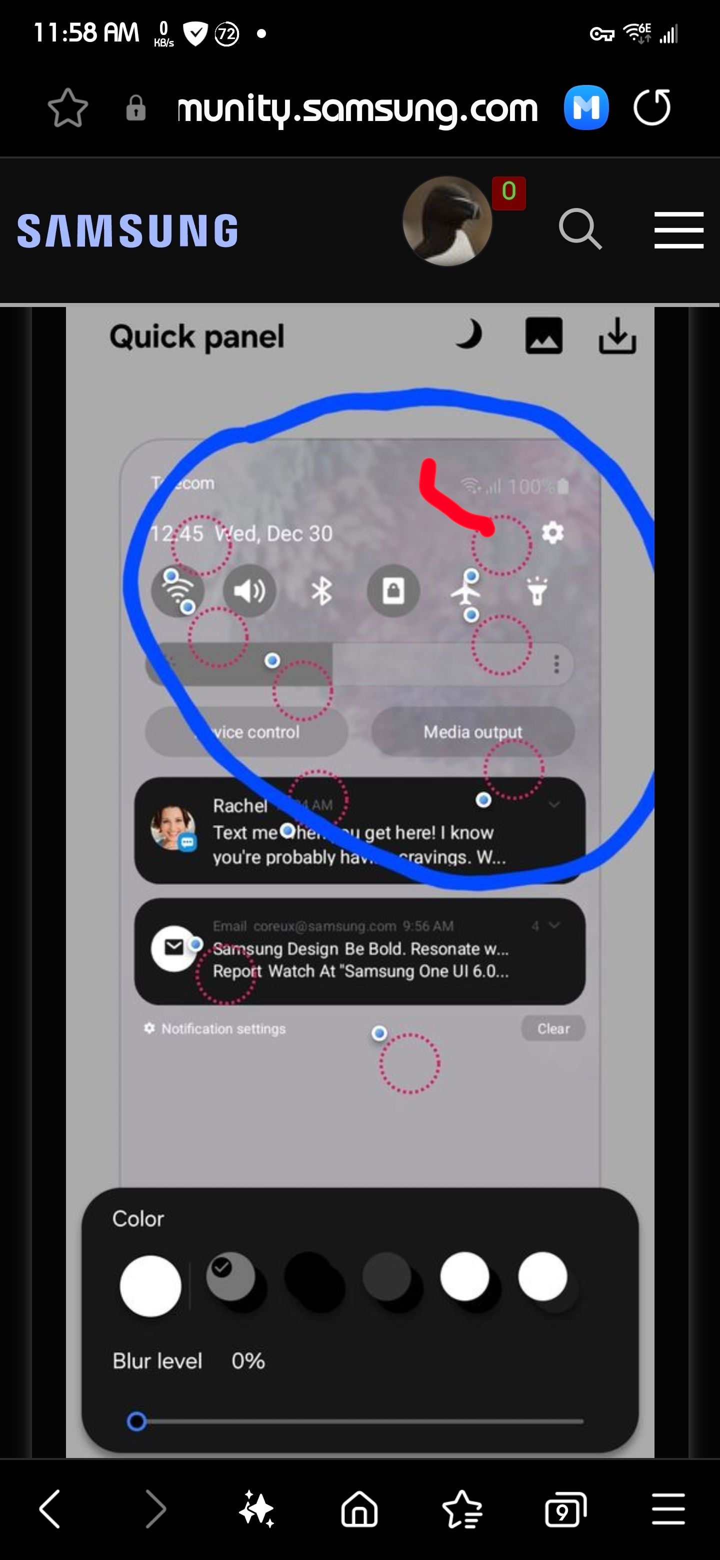 Solved: How to get rid of the overlay picture? - Samsung Members