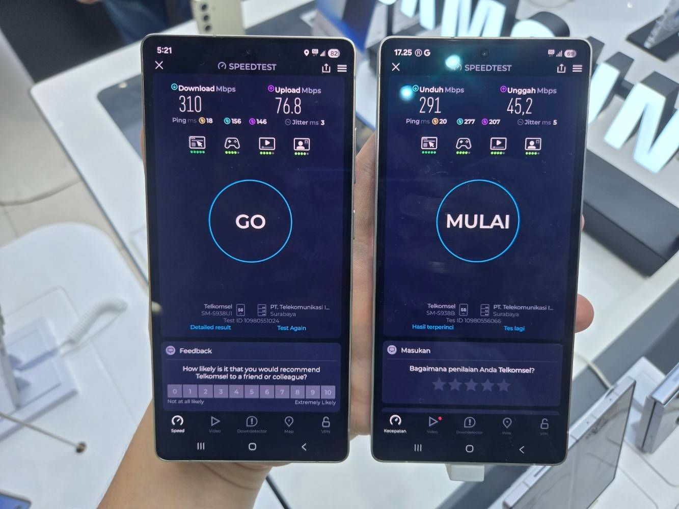 5G Speed Test S25 Ultra di lokasi lain. - Samsung Members