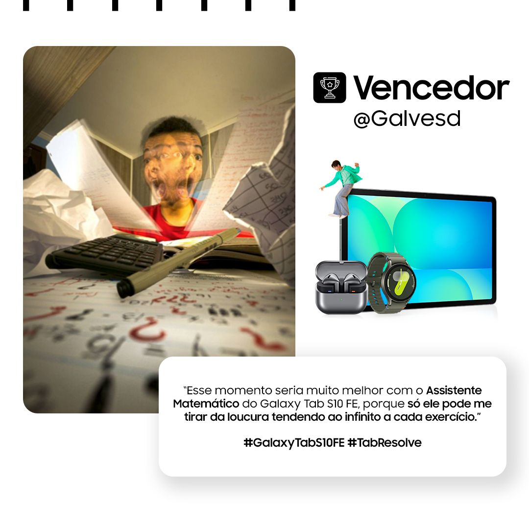 É hora do anúncio! Veja quem venceu a promo Tab Re... - Samsung Members