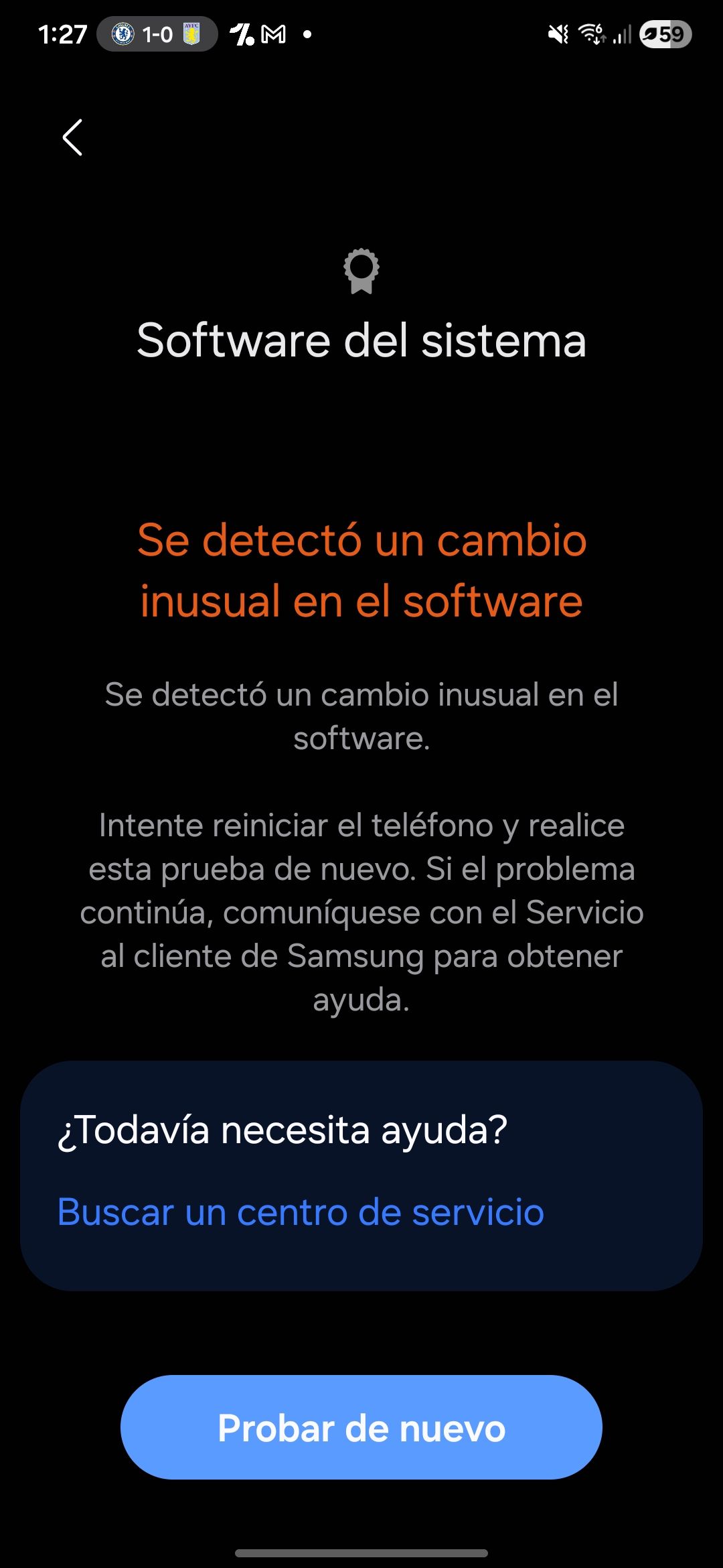 Solucionado: Software del sistema Se detectó un cambio inusual ...