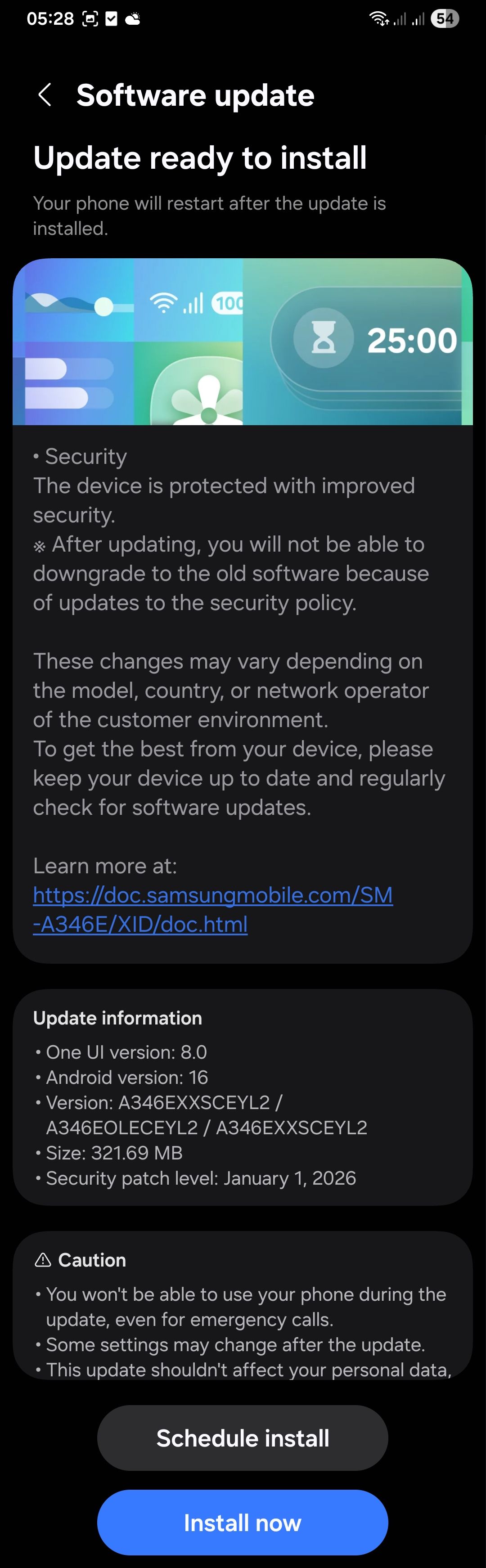 Samsung Galaxy A34 Patch Januari 2026 - Samsung Members