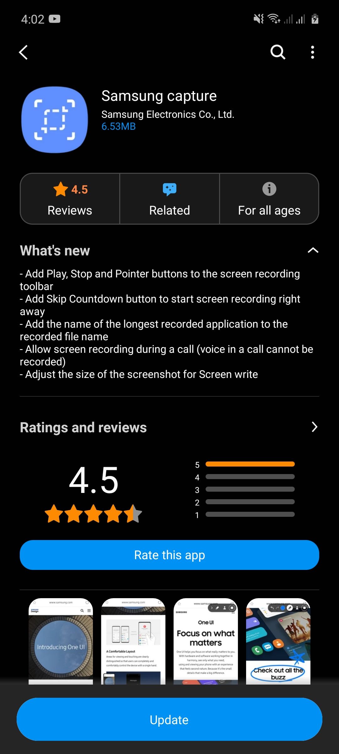 update samsung capture - Samsung Members