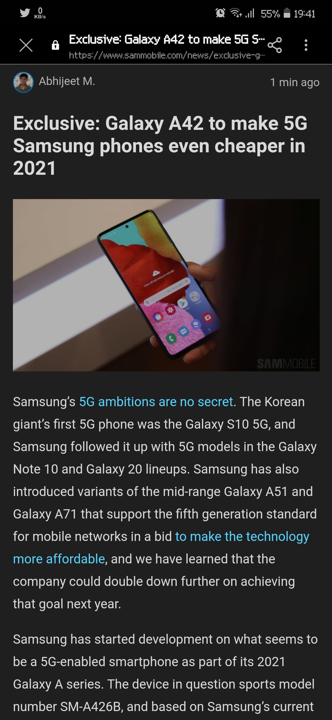 삼성 A42 5G 개발 시작 - Samsung Members