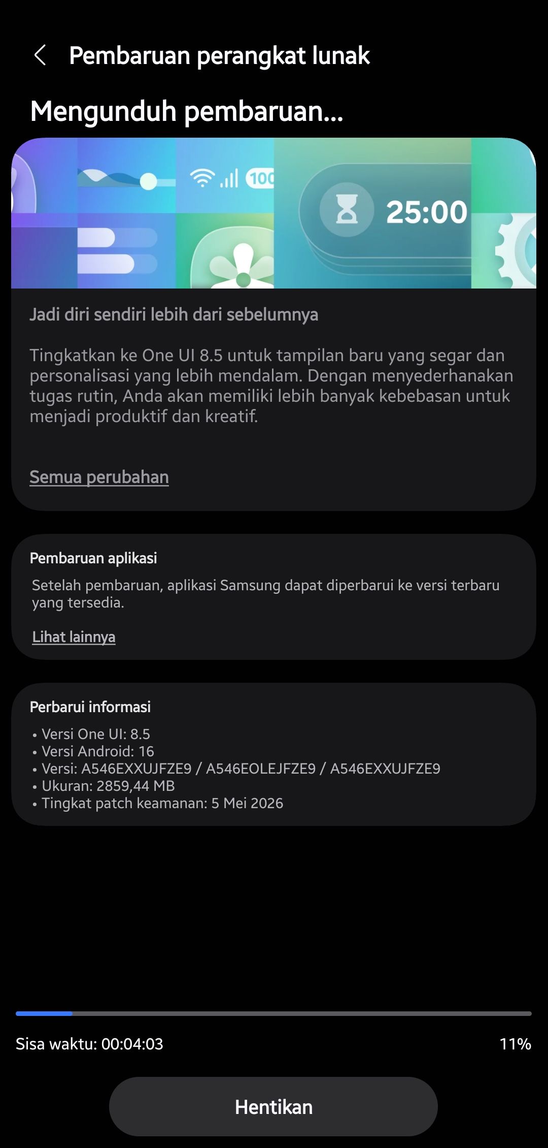 Galaxy A54 Akhirnya Mendapat Pembaruan One Ui 8.5 - Samsung Members