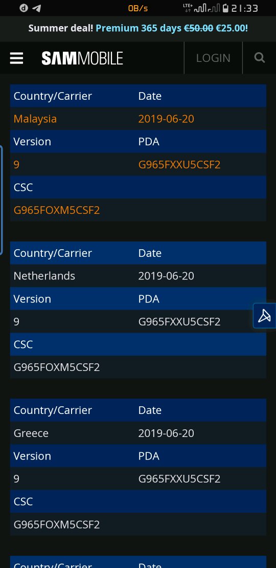 Update S9+ security patch juni - Samsung Members