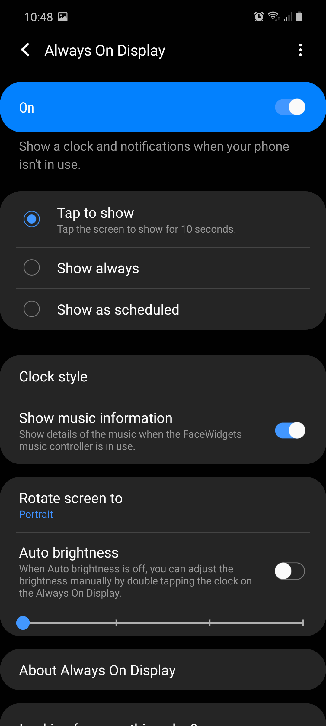 ALWAYS ON DISPLAY BRIGHTNESS - Samsung Members