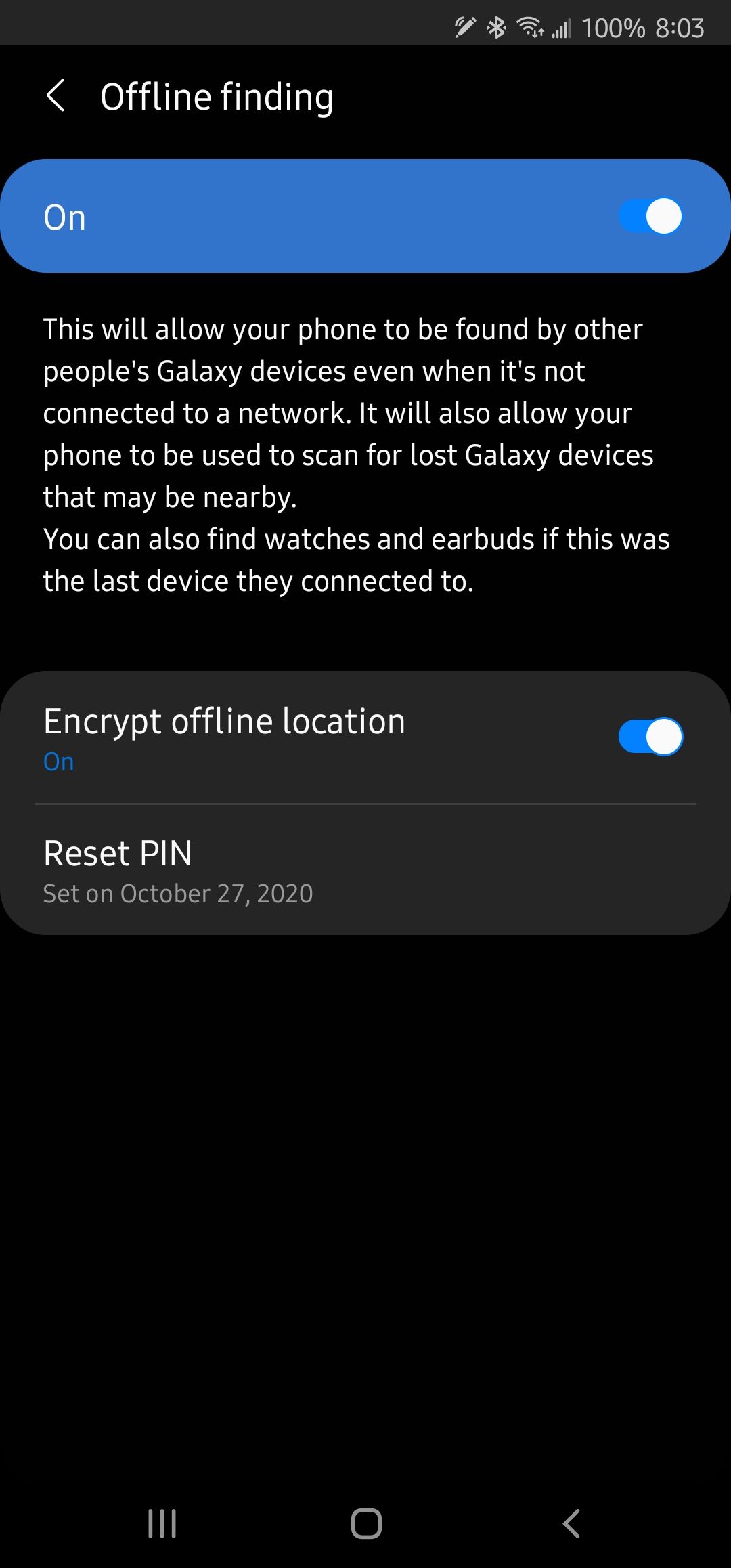 Samsung Find My Mobile - Offline finding - Samsung Members