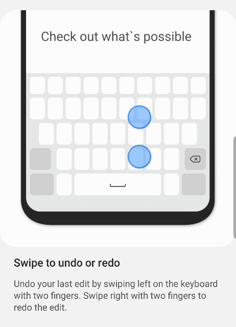 How did to undo text at samsung keyboard - Samsung Members