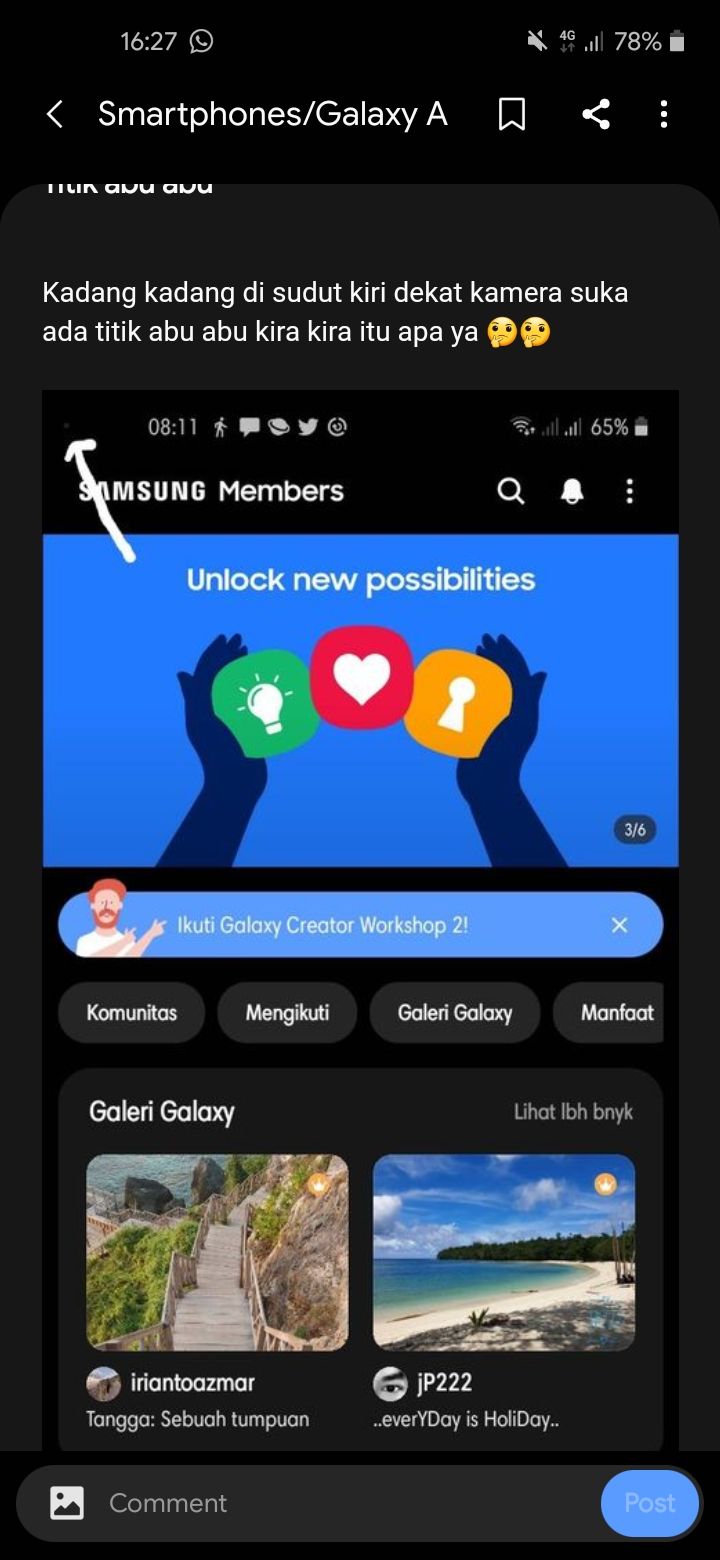 Solved: Lingkaran hitam di sekitar tompel kamera - Page 2 - Samsung Members