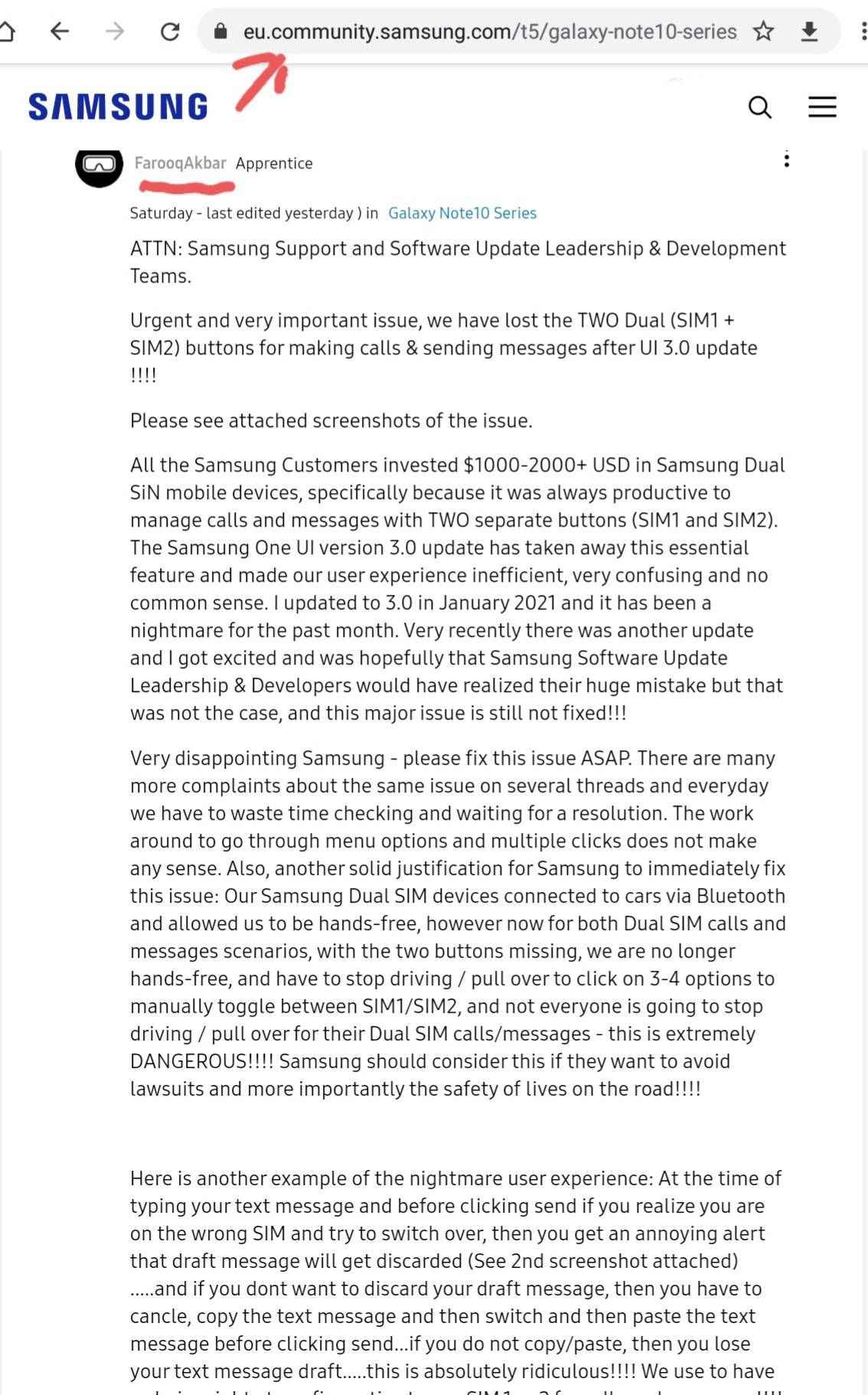 Solved: Lost the TWO Dual (SIM1 + SIM2) buttons for calls ... - Samsung ...