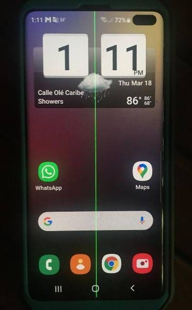 Green line across the screen - Samsung Members