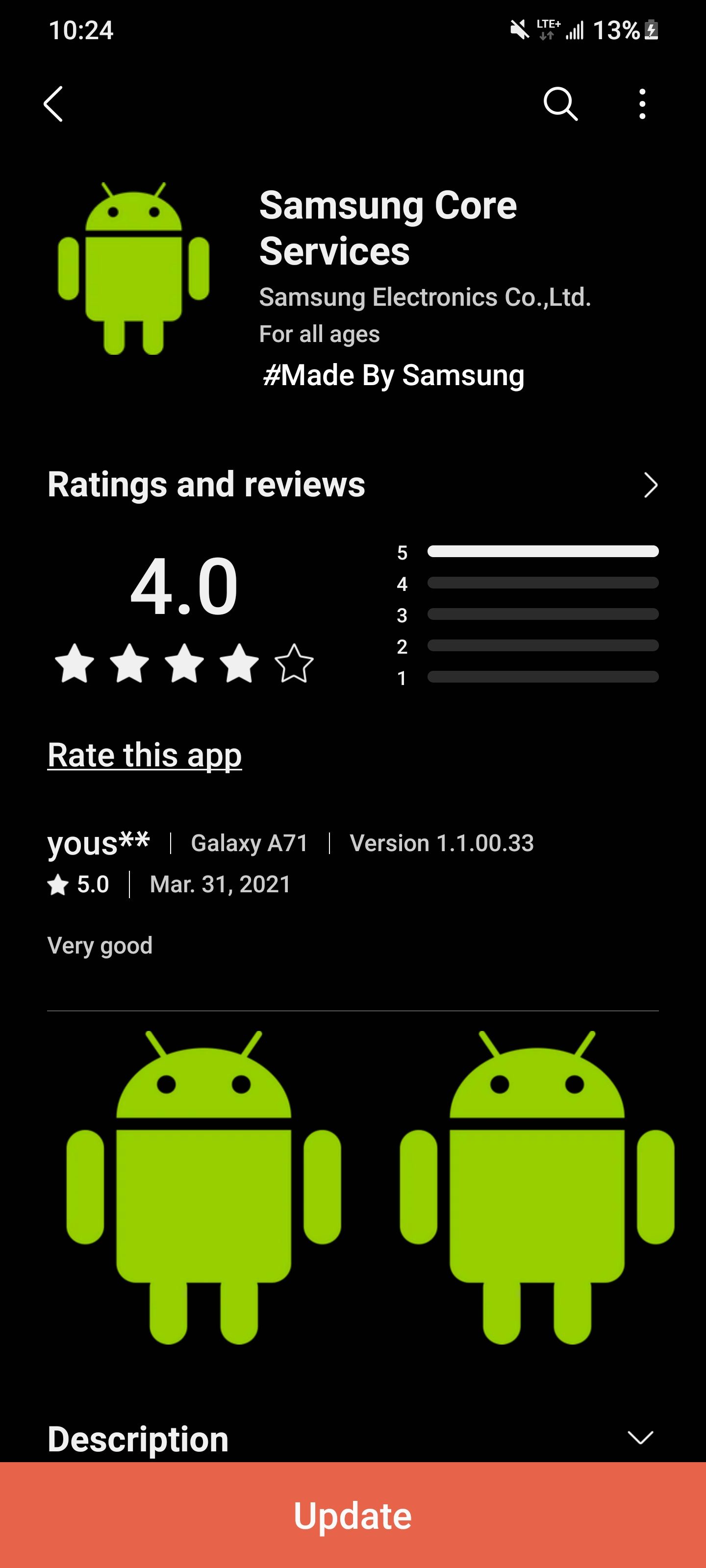 Samsung core services - Samsung Members
