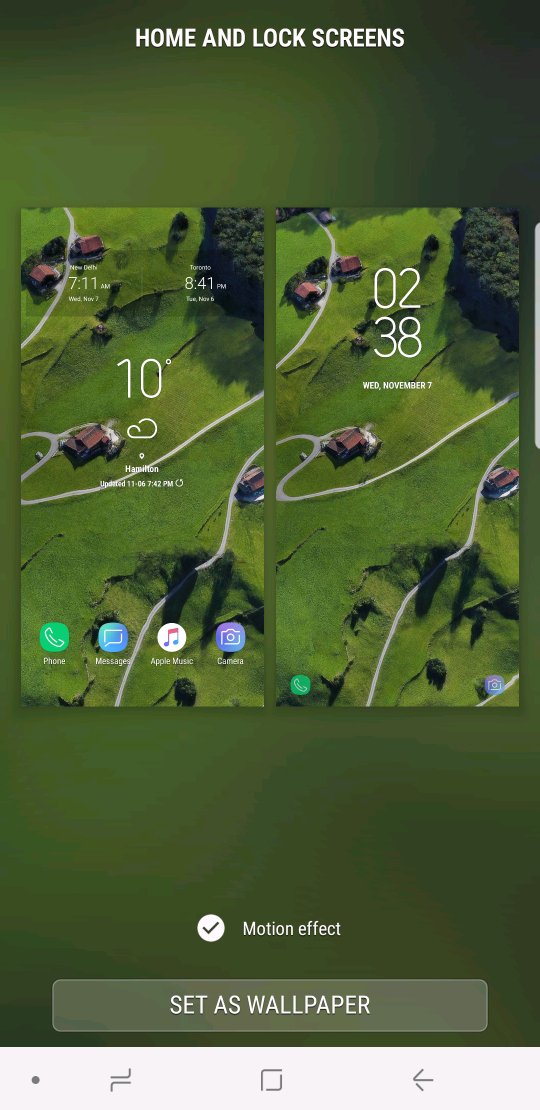 (Suggestion)Motion wallpaper effect for lockscreen... - Samsung Members