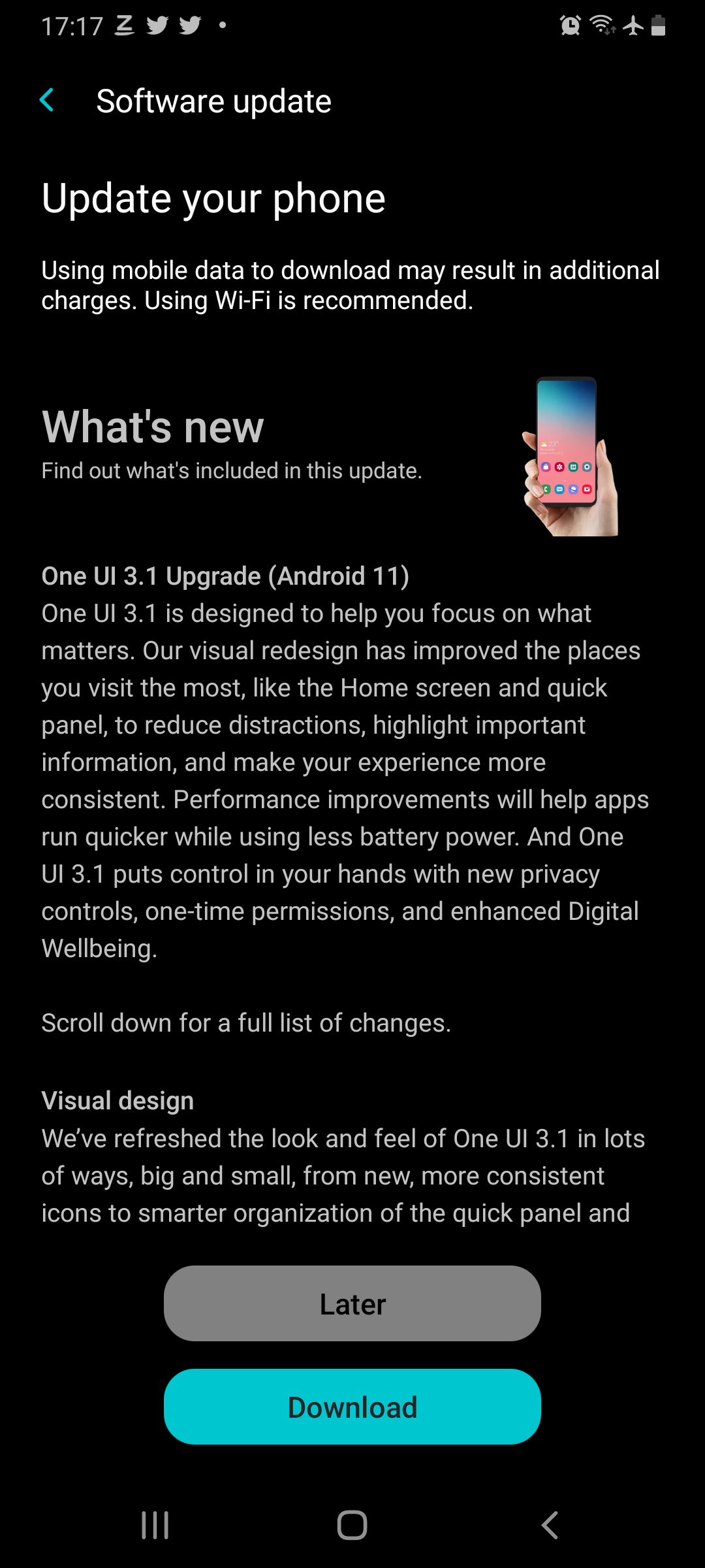 A31 update One Ui android 11!!! - Samsung Members