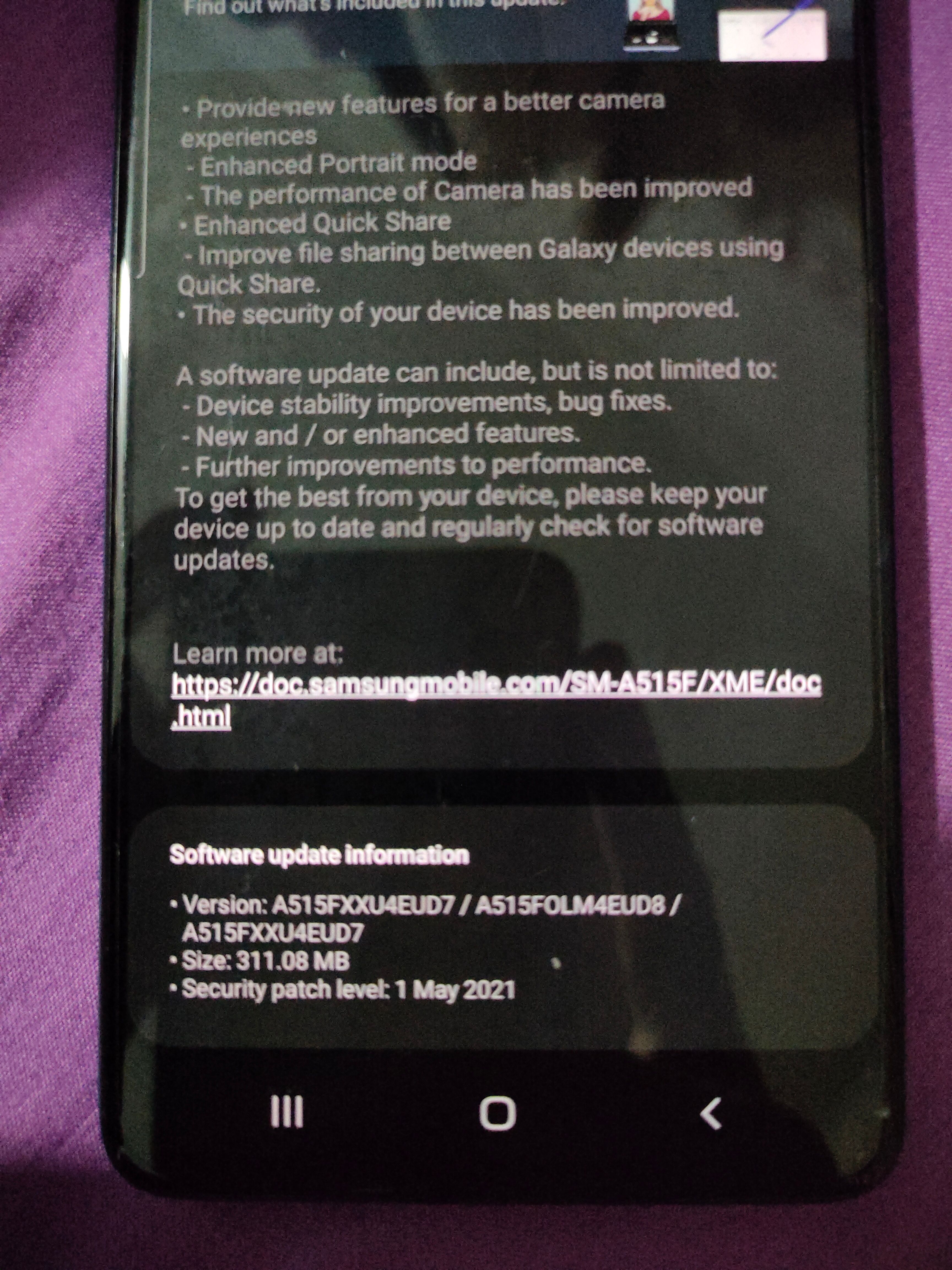 My Samsung A51 having Problem after Latest Update ... - Samsung Members