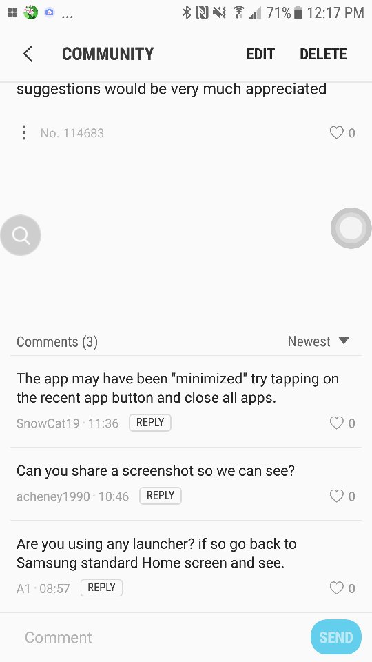 Floating Icons on S7 - Samsung Members