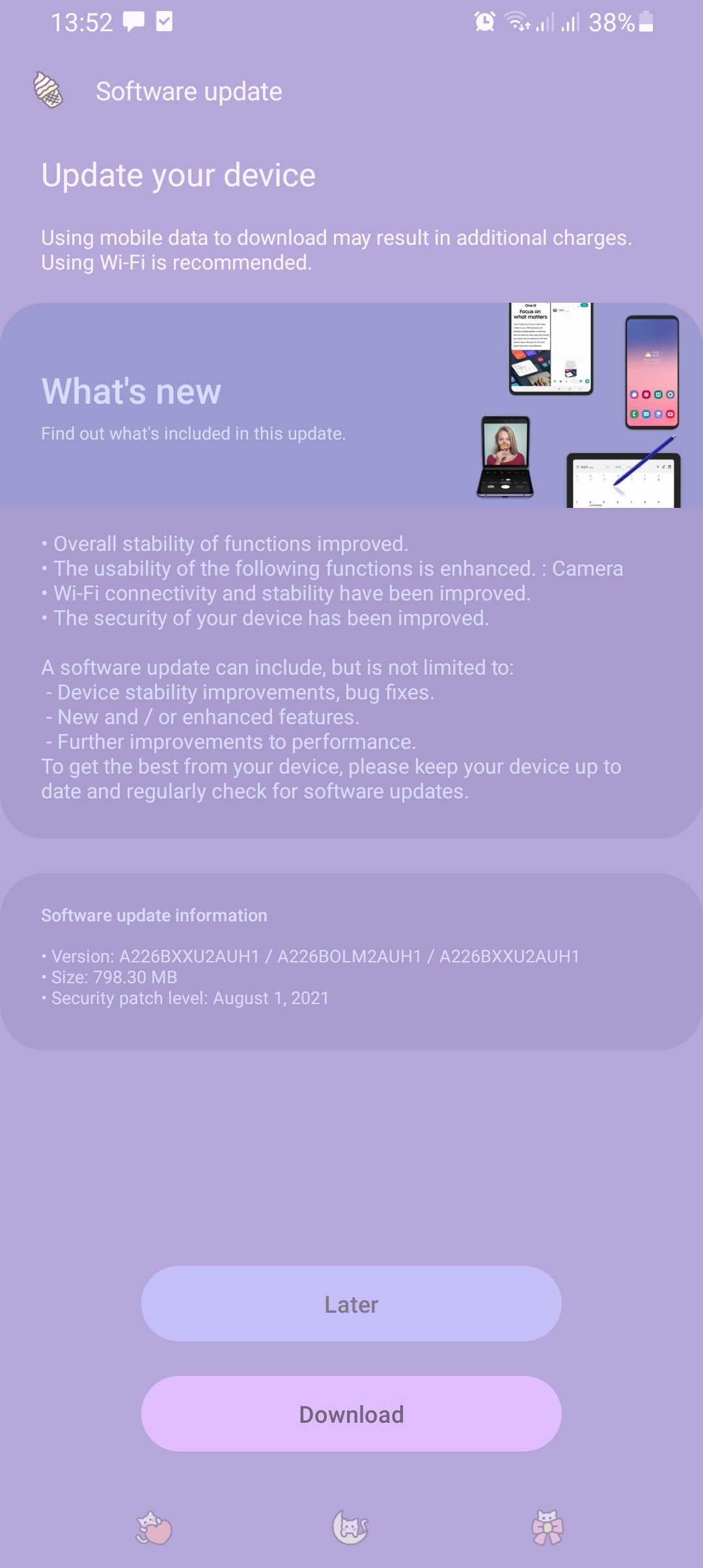 SOFTWARE UPDATE A22 - Samsung Members
