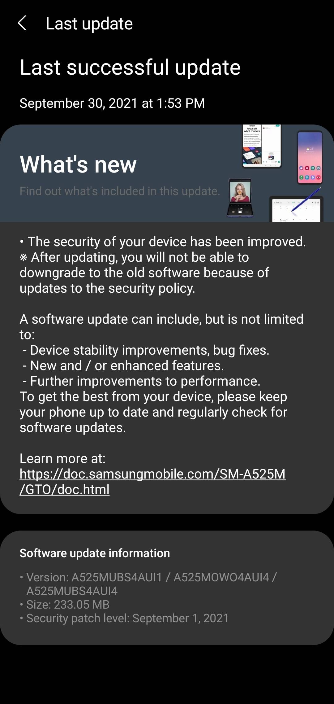 Samsung Galaxy A52 Software Update - Samsung Members