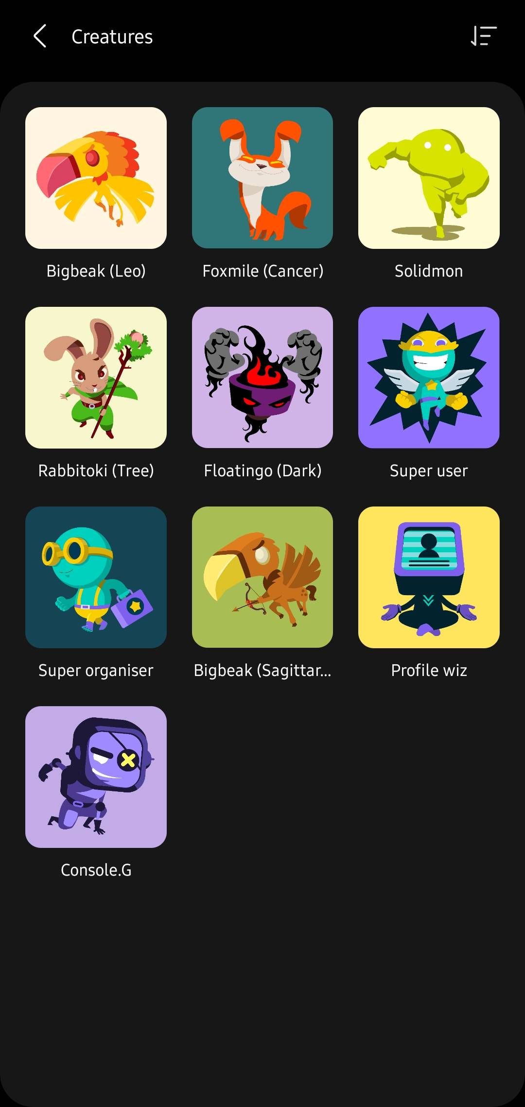 Creature Collection - Samsung Members