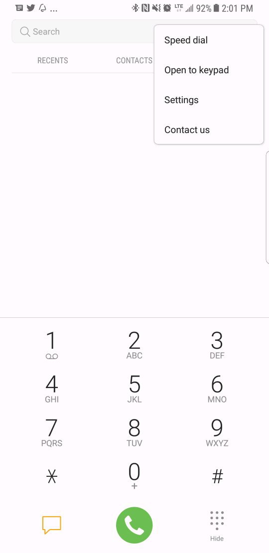 Always Show Dialpad when pressing phone app - Samsung Members