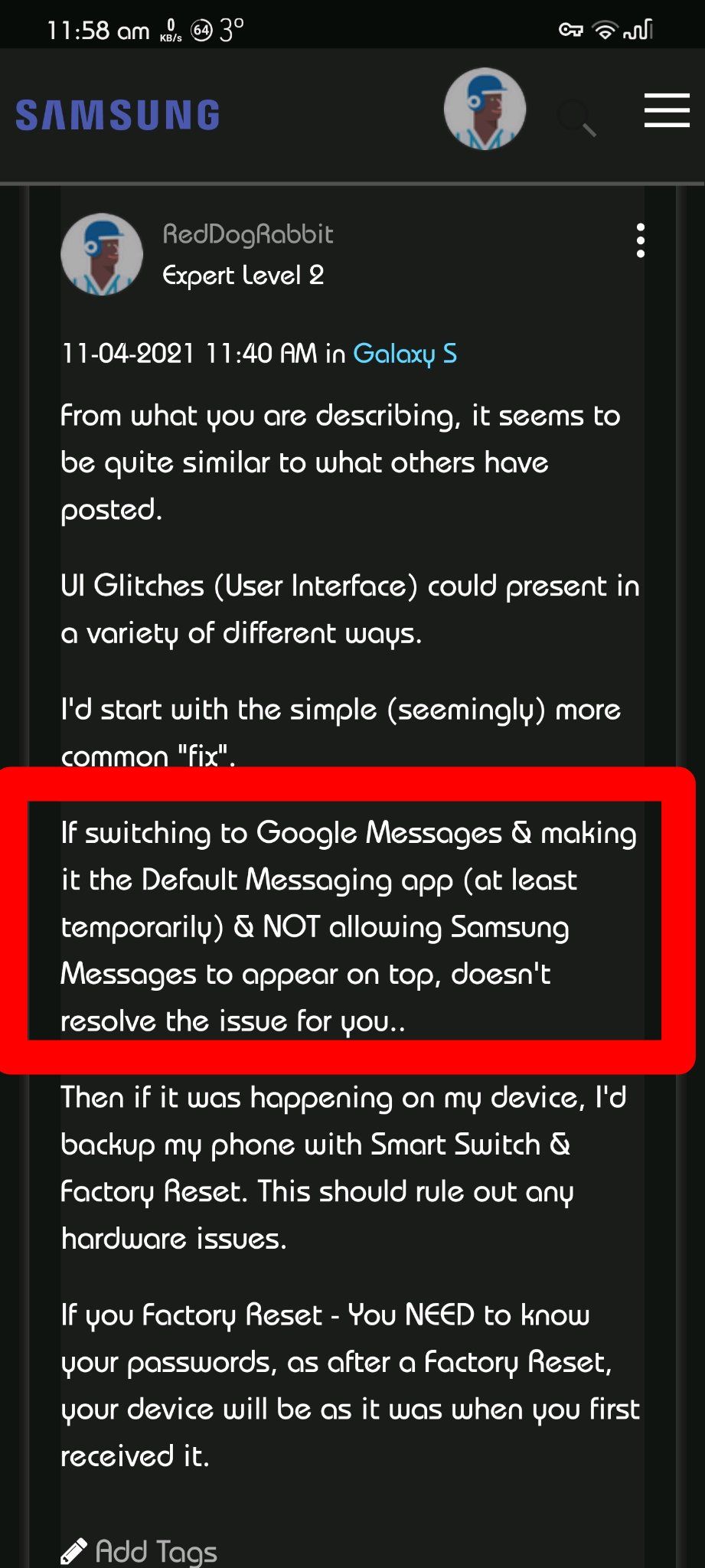 Galaxy s10 issues Messages disappear as I am typin... - Samsung Members