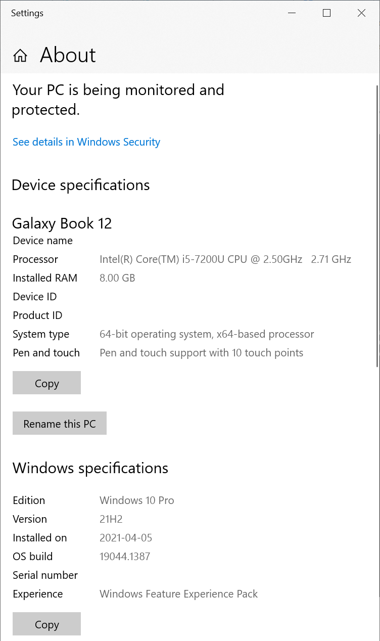 Galaxy Books 12, Front and Rear Camera not working - Samsung Members