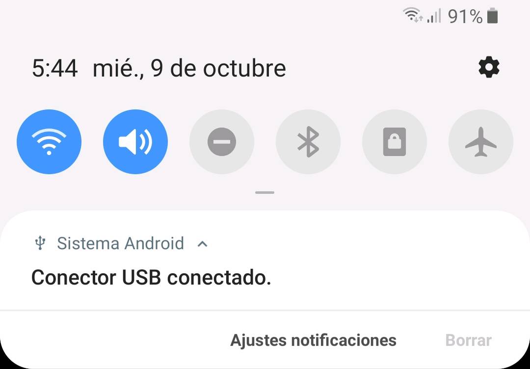 Solucionado: Conector USB conectado/desconectado. (Galaxy A70 ...