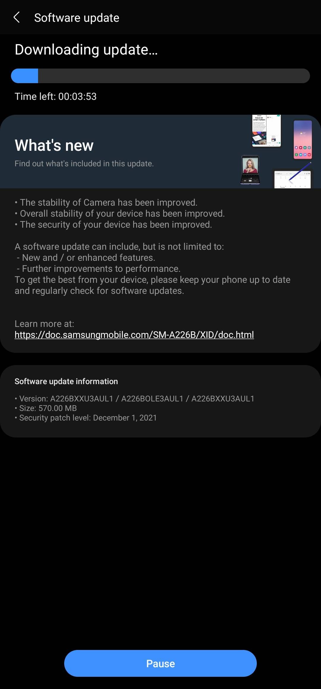 Update A22 5G - Samsung Members