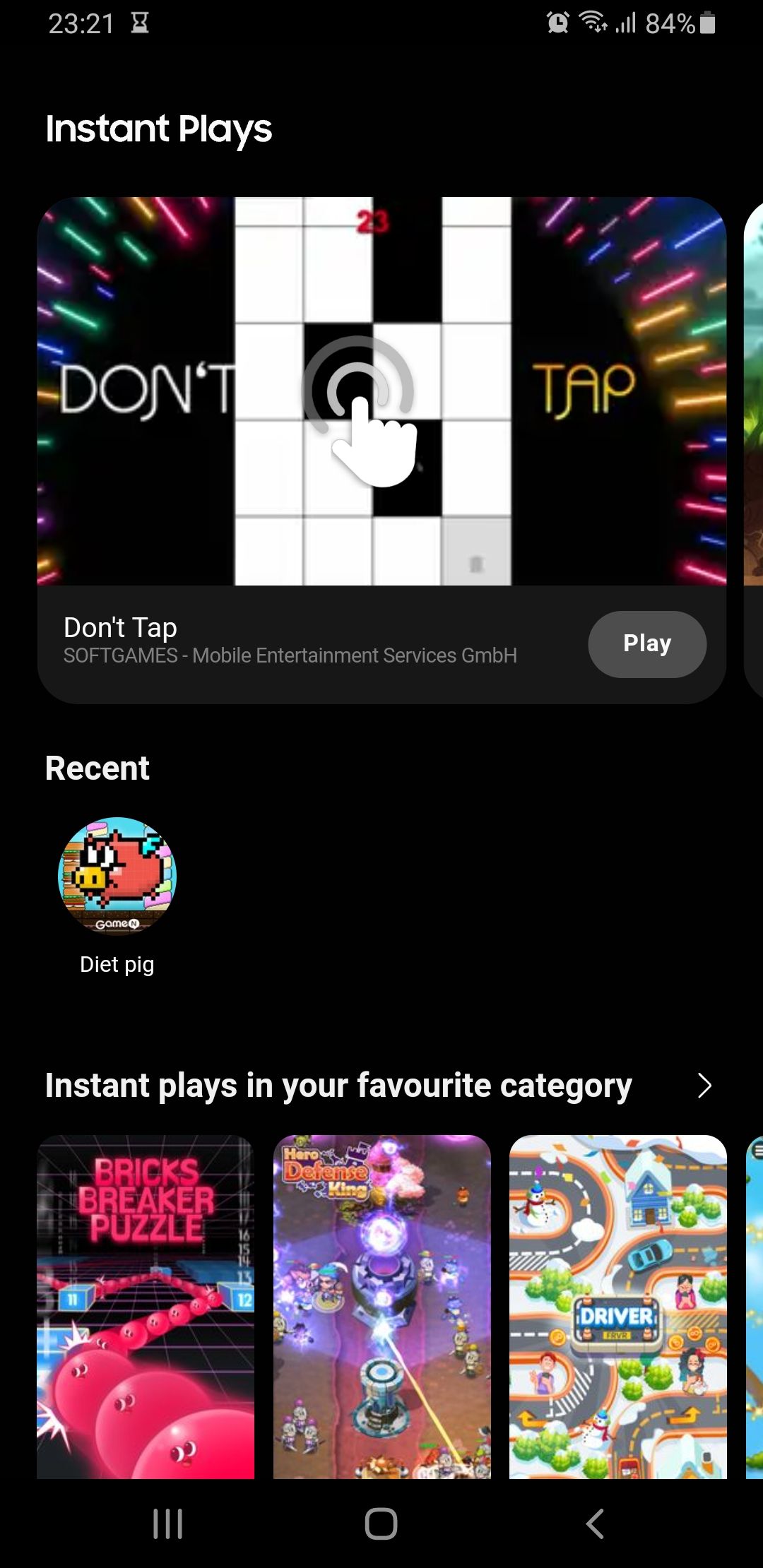 Instant Plays - Samsung Members