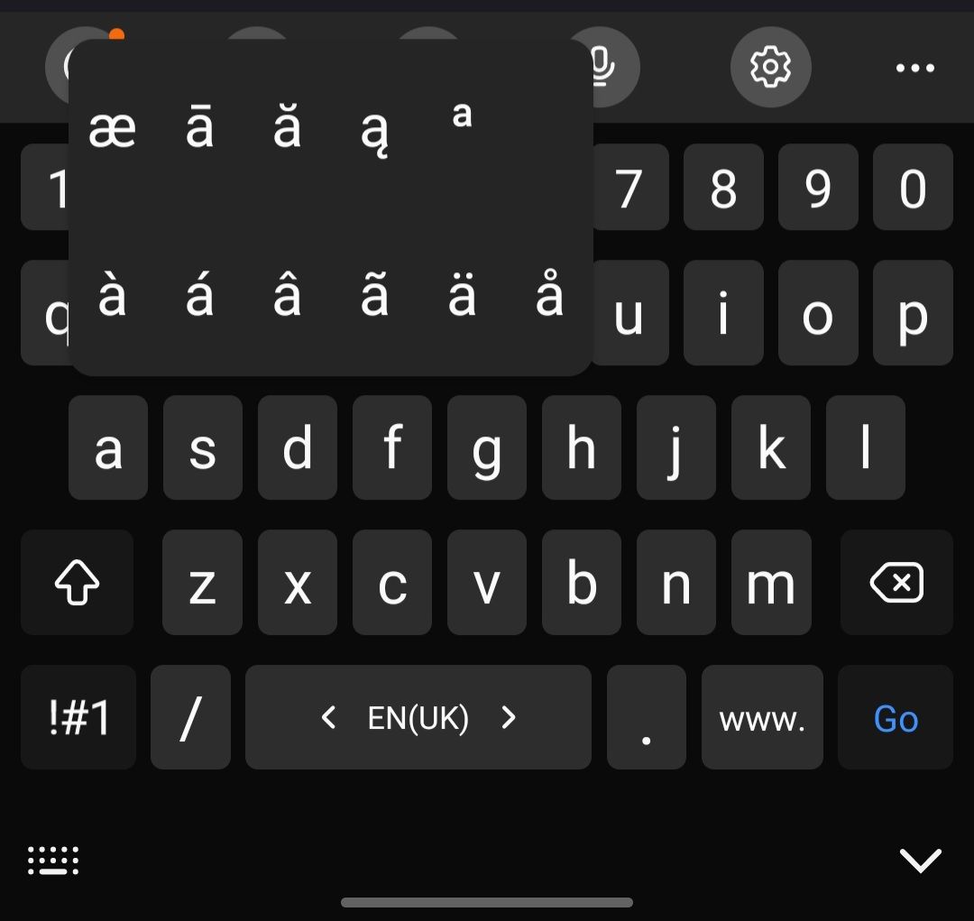 Samsung keyboard special characters bottom row doe... - Samsung Members