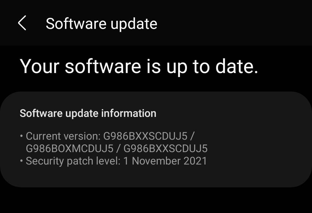 Solved: S21 security update - Samsung Members