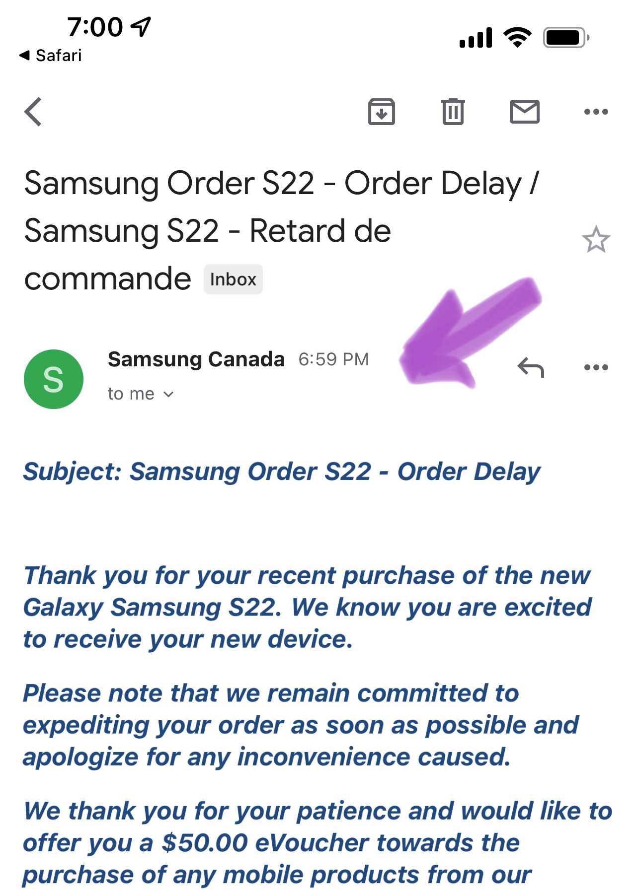 Samsung Canada failure - Samsung Members
