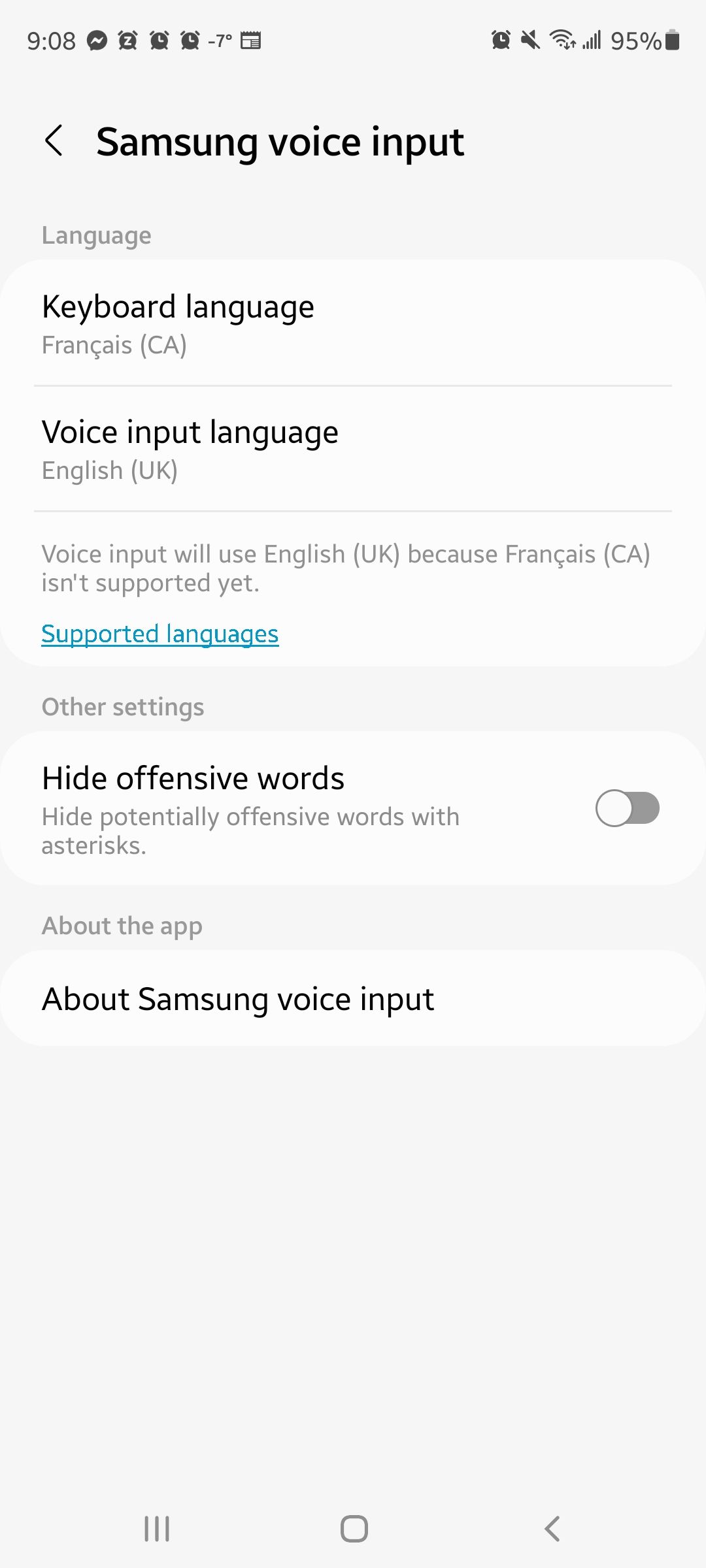 why samsung voice input language isn't supporting ... - Samsung Members