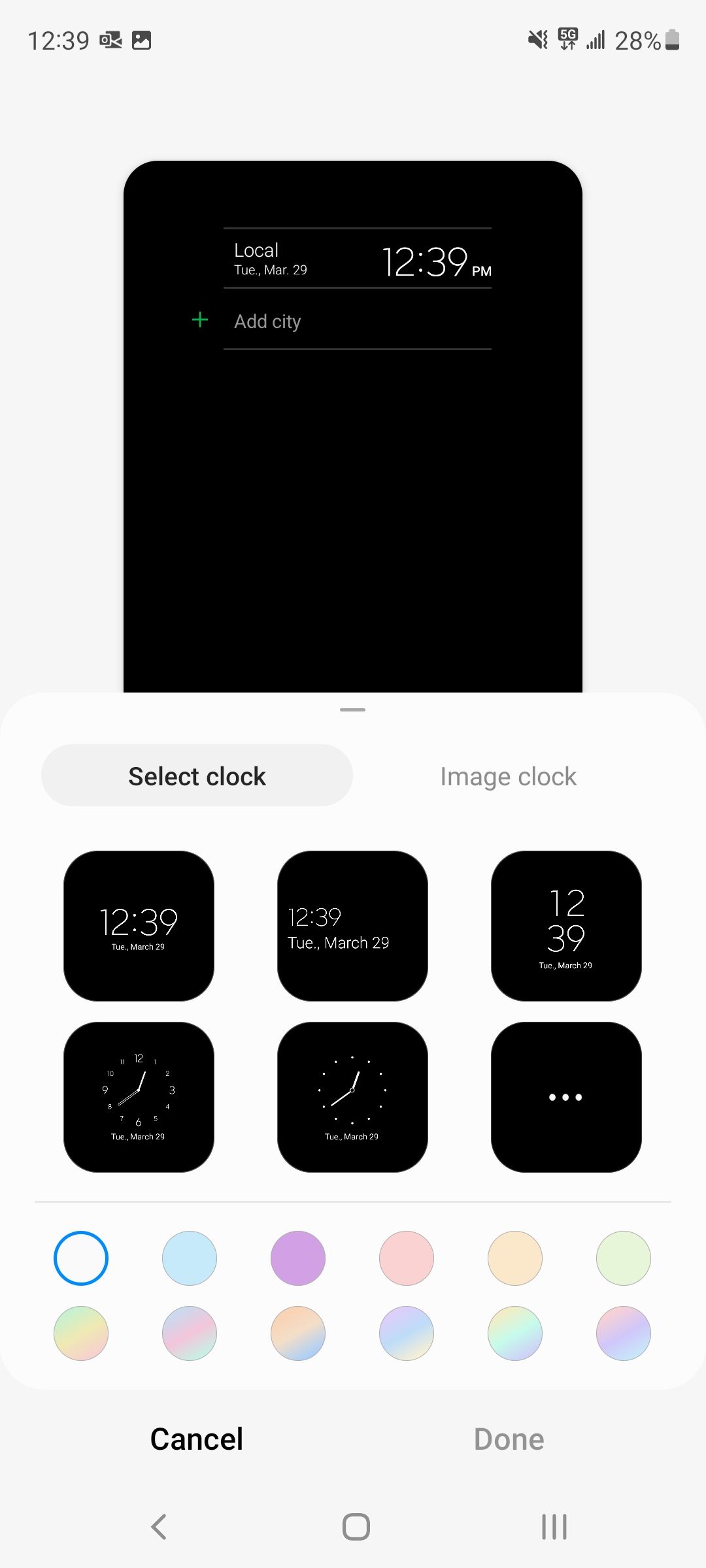 Always on Display Clock not selecting - Samsung Members