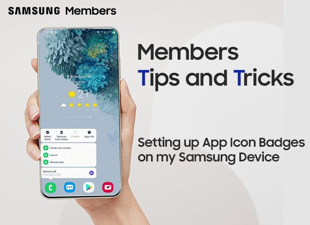 Setting up App Icon Badges on my Samsung Device - Samsung Members