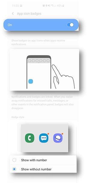 Setting up App Icon Badges on my Samsung Device - Samsung Members