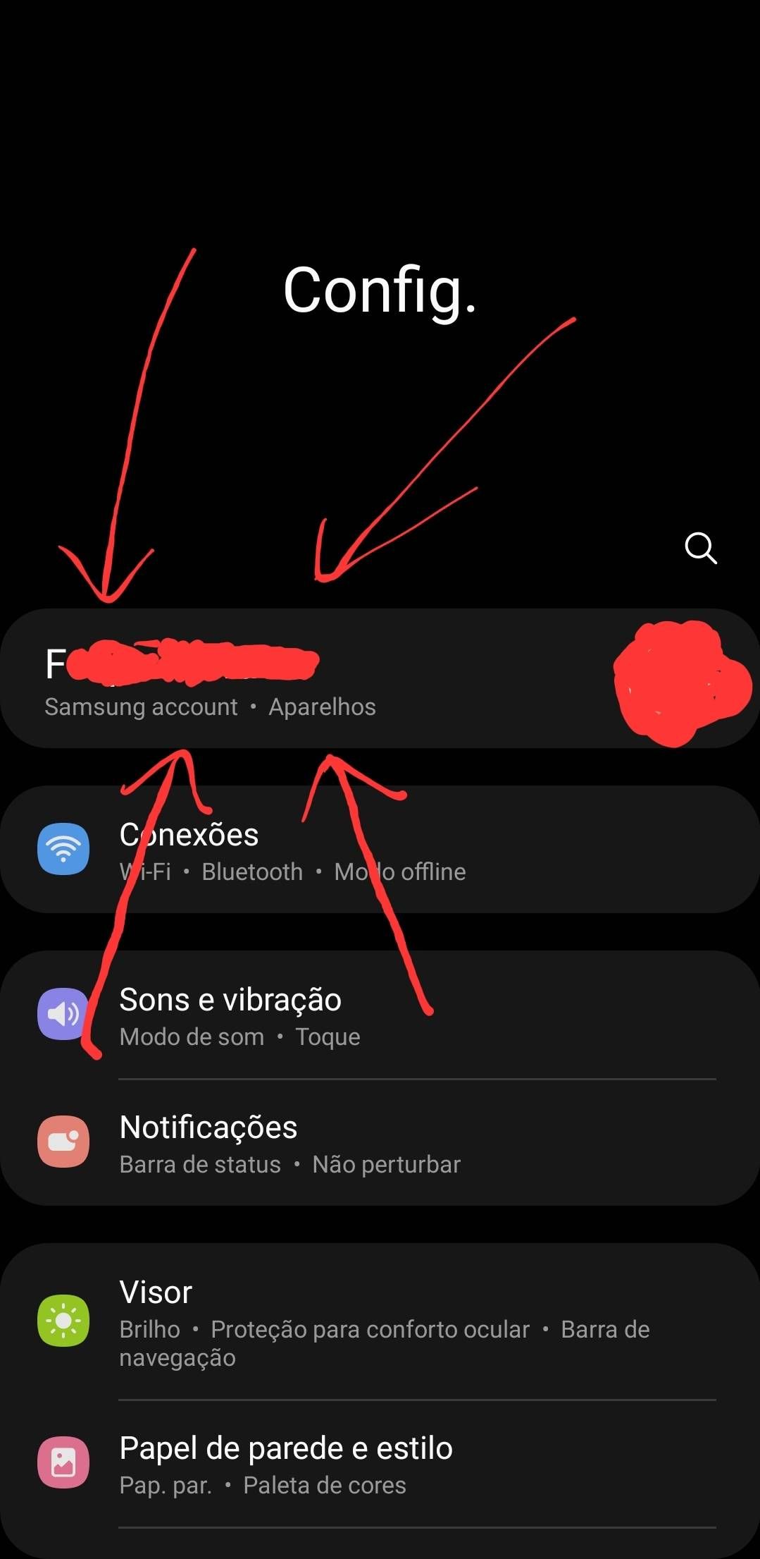 onde encontro o "código de backup" da conta samsun... - Samsung Members