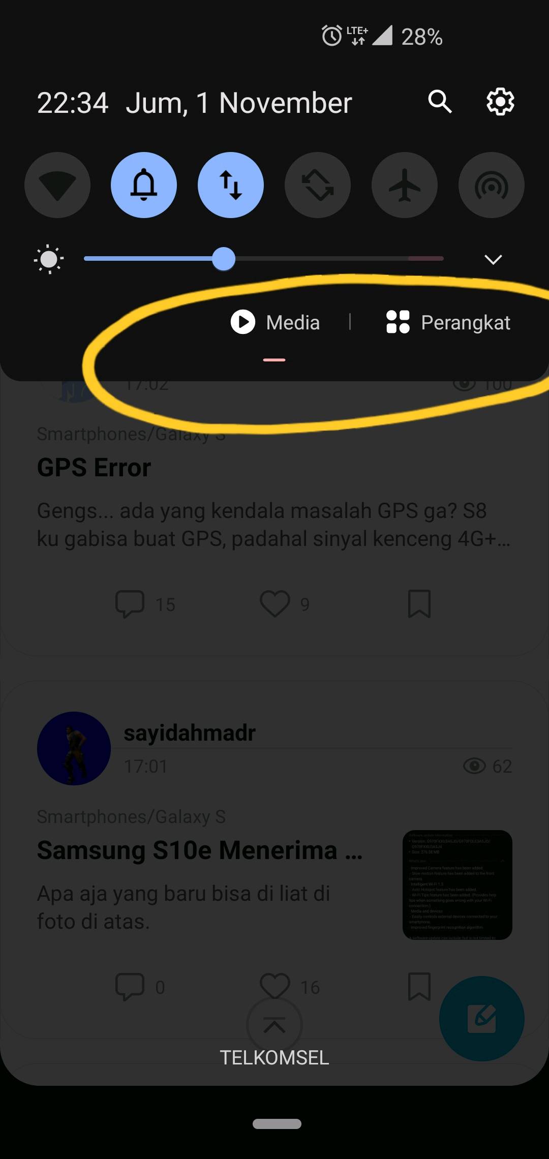 Solved: Status Bar - Samsung Members