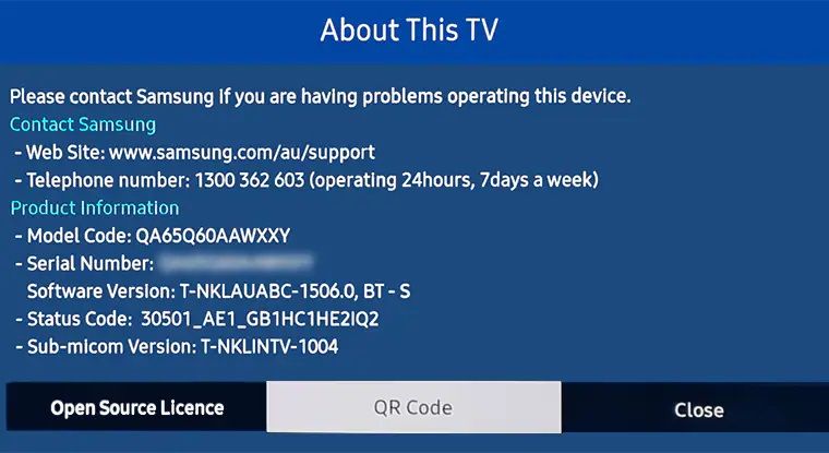 How to Find the Serial Number and Model Number of ... - Samsung Members