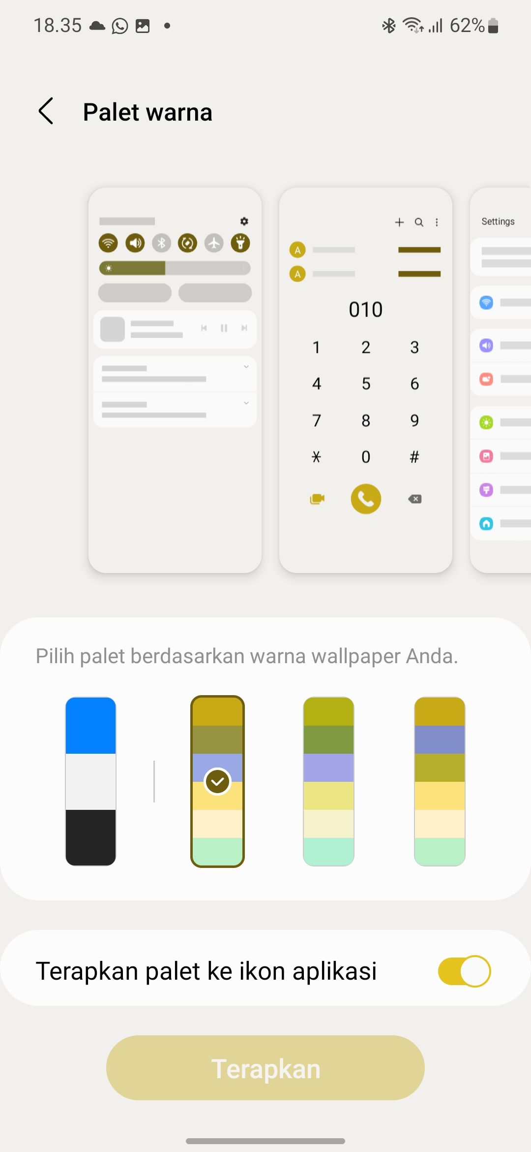 Fitur Colour Palette - Samsung Members
