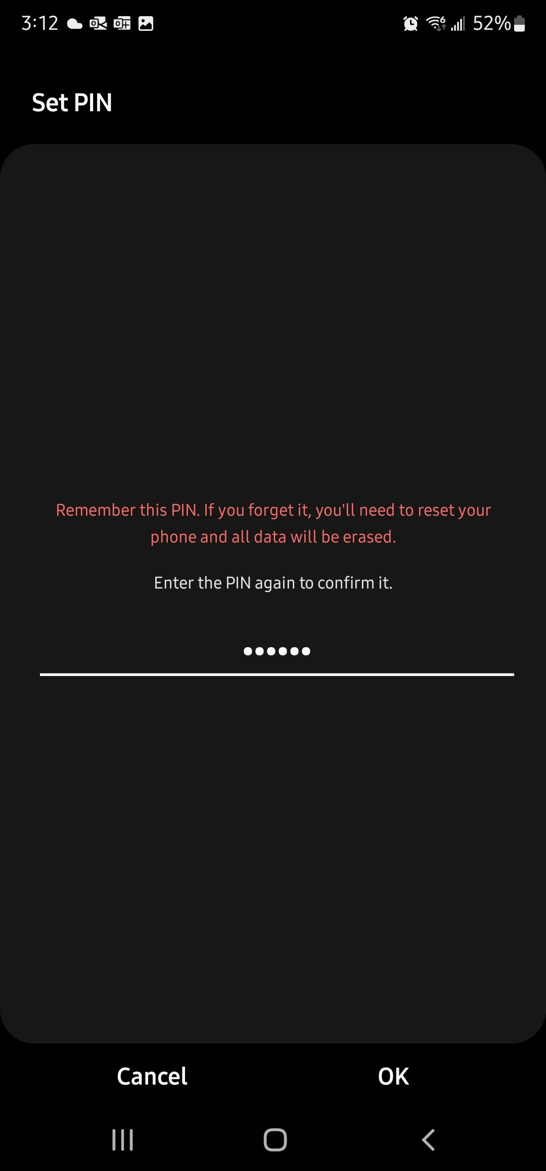 How to remove 'press ok' after entering Pin to unl... - Samsung Members