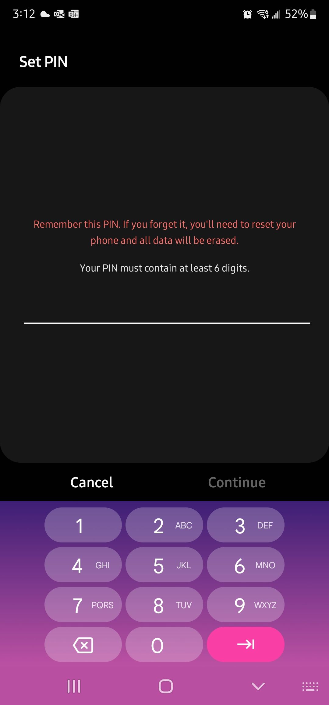How to remove 'press ok' after entering Pin to unl... - Samsung Members