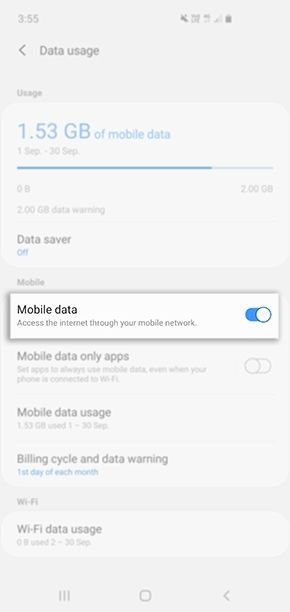 Enable Mobile Data on a Samsung Device - Samsung Members