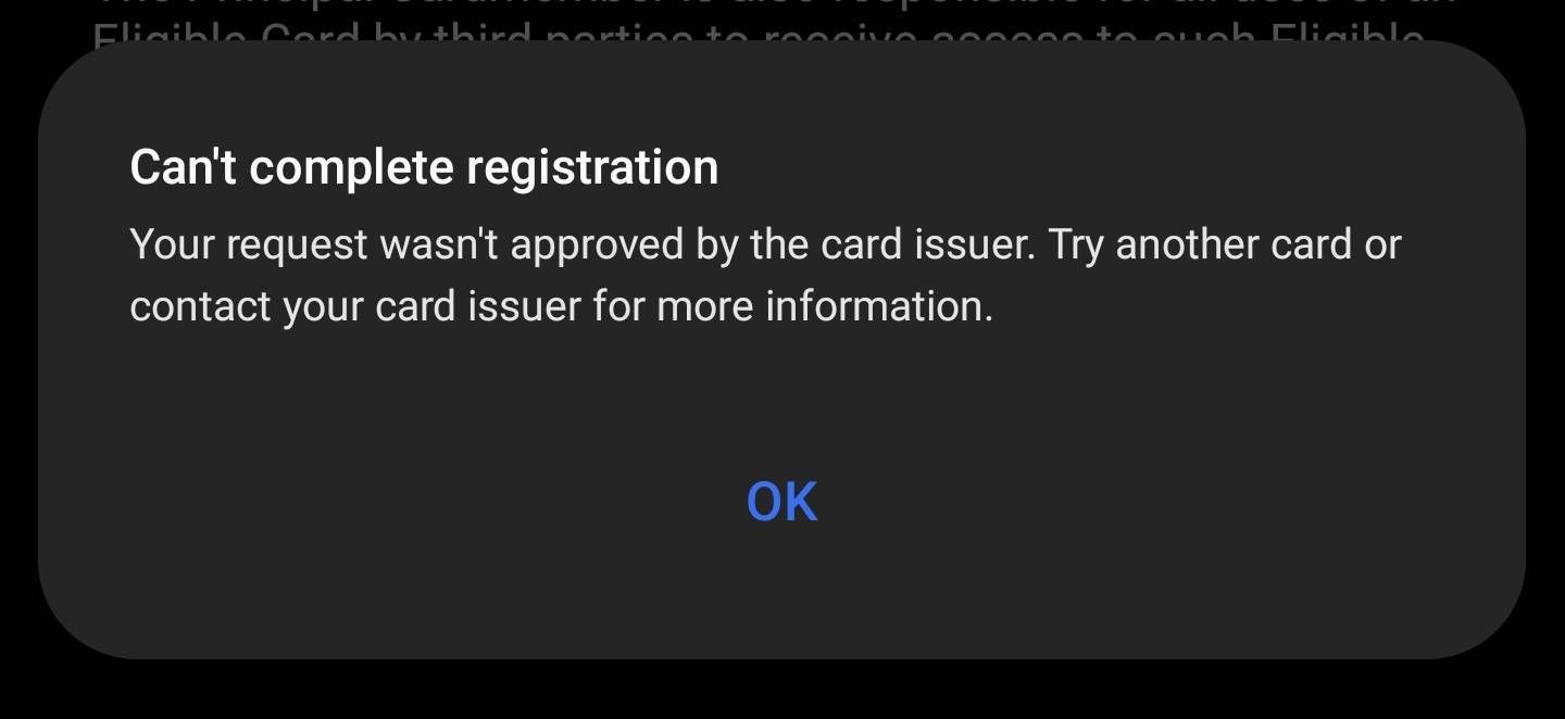Can't Complete Registration issue - Samsung Members