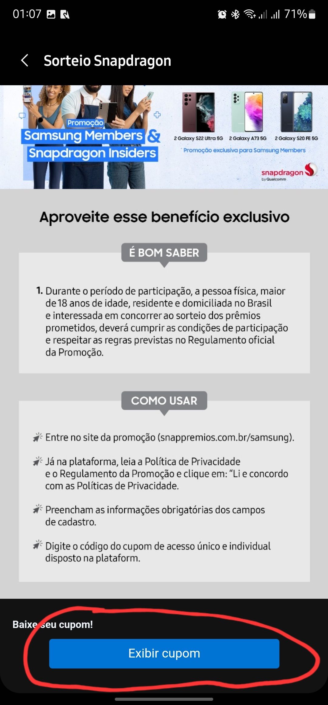 Solucionado: Onde acho meu código samsung menber? - Página 2 - Samsung Members